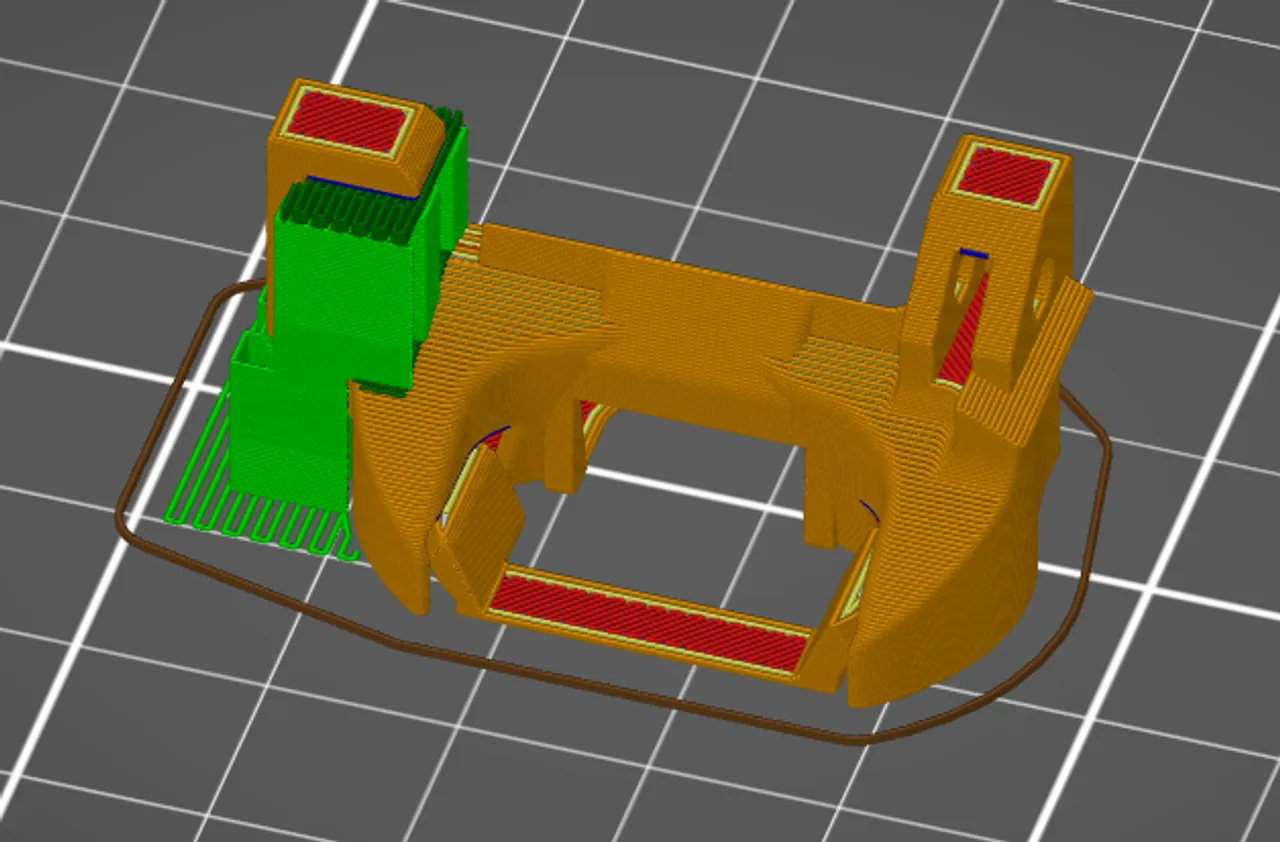 Prusa I3 MK3S Print fan Shroud with Support by Xoggy | Download free ...