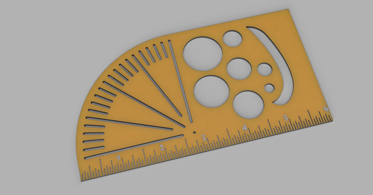 Pocket Drafting Stencil by Ghrrum | Download free STL model ...