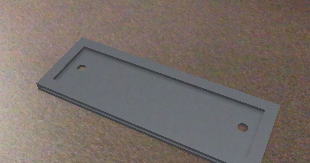 Locker nameplate holder by firemanick | Download free STL model ...