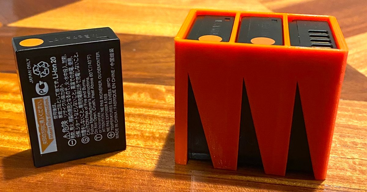 Fuji X Camera Battery Holder by iacyclone | Download free STL model ...