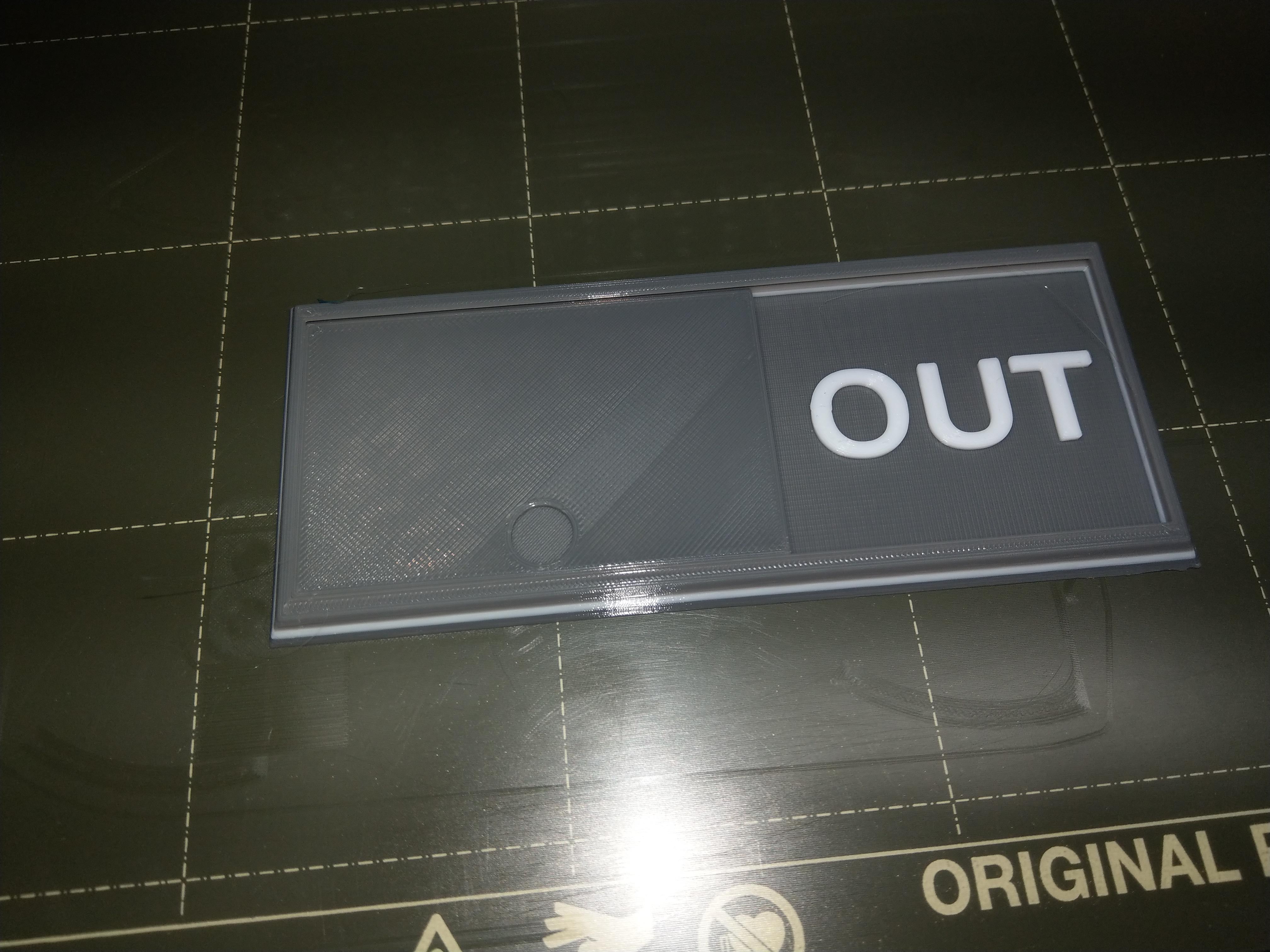 Slider Sign - On/Off, In/Out, Yes/No by kaje | Download free STL model ...