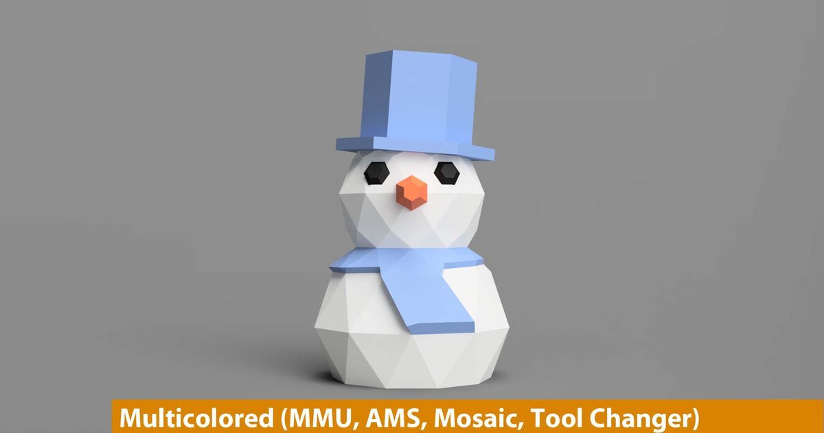 Snowman 01 (MC) by Wilko | Download free STL model | Printables.com