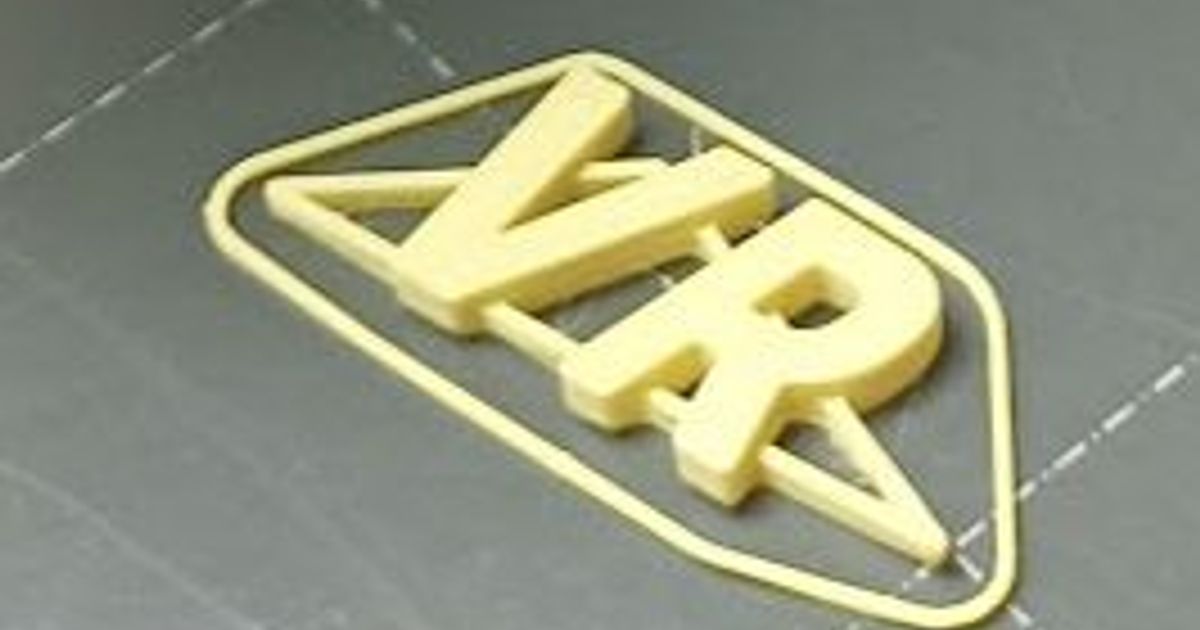 VR logo + keychain by JL Creative Studio | Download free STL model ...