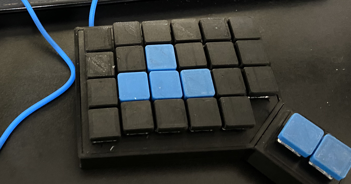 Open Source Single Hand Gaming Keyboard by Yuuki Moon | Download free ...