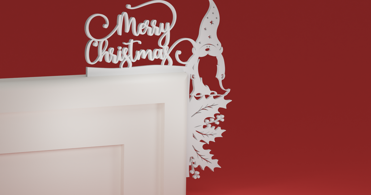 Christmas Door Trim Corner 11 - Gnome (Christmas ornament) by MaxT ...