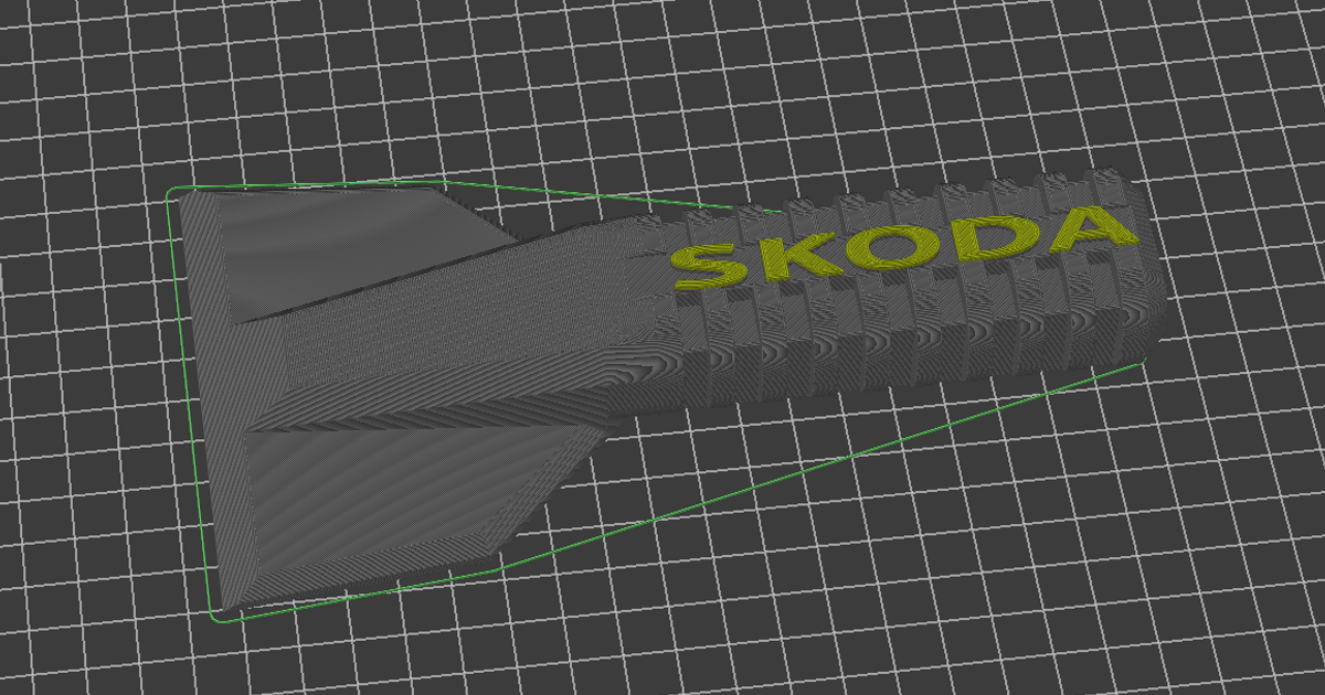 Škoda ice scraper by Marradubins | Download free STL model | Printables.com