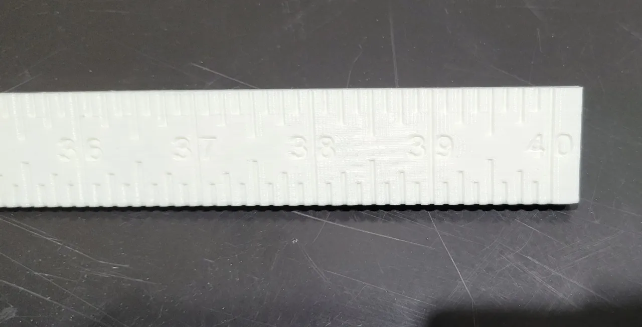 Print in place foldable ruler 40 in long by Mocodroid | Download free ...