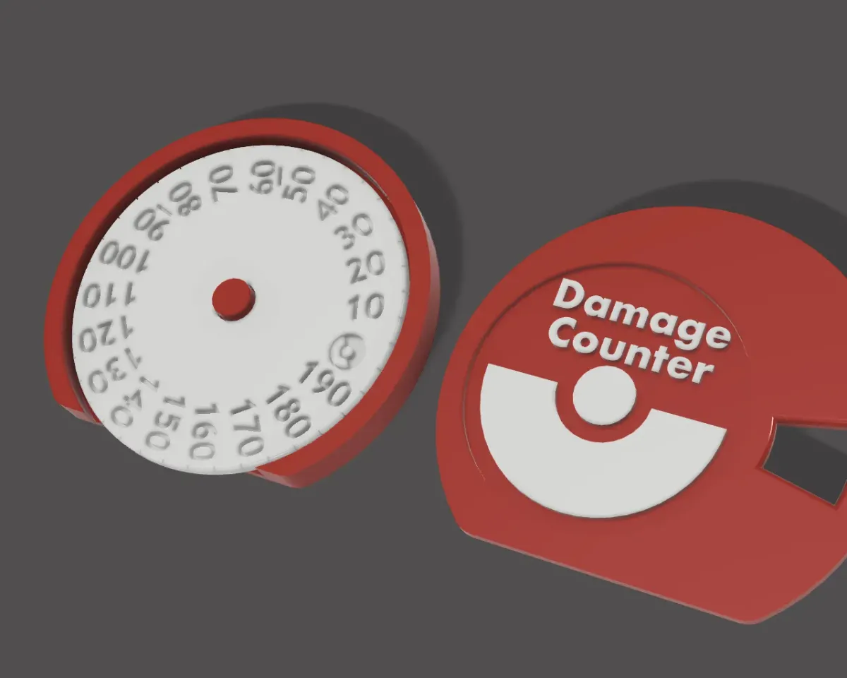 Pokemon Damage Counting Dial by 3dpDesignLab | Download free STL model ...