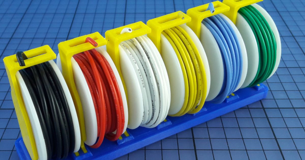 6 Spool Wire Holder v1.1 by Volan | Download free STL model ...