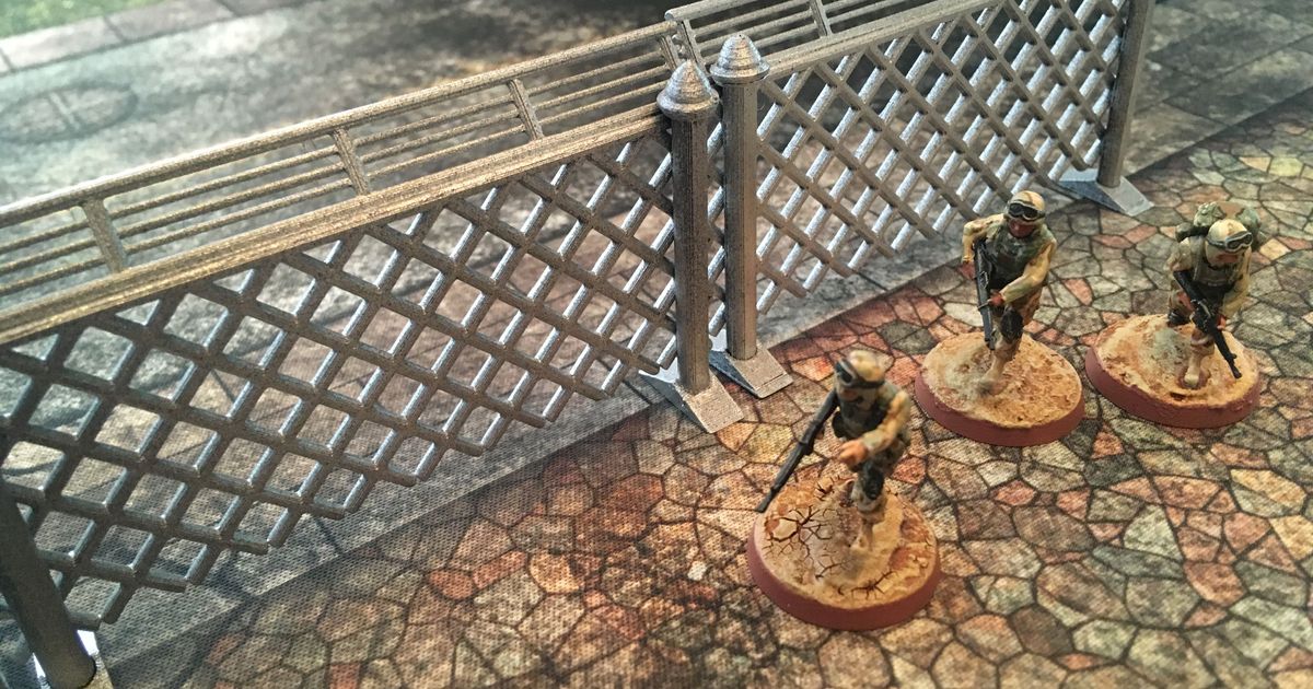 Fencing for 28mm-40mm Wargaming by 3dpDesignLab | Download free STL ...