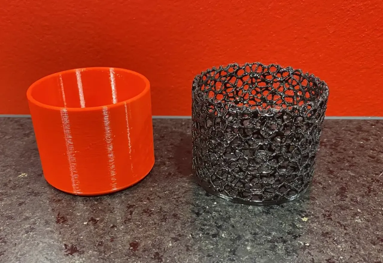 Plant pots - Voronoi - Etoile de Noël by Padu | Download free STL model ...