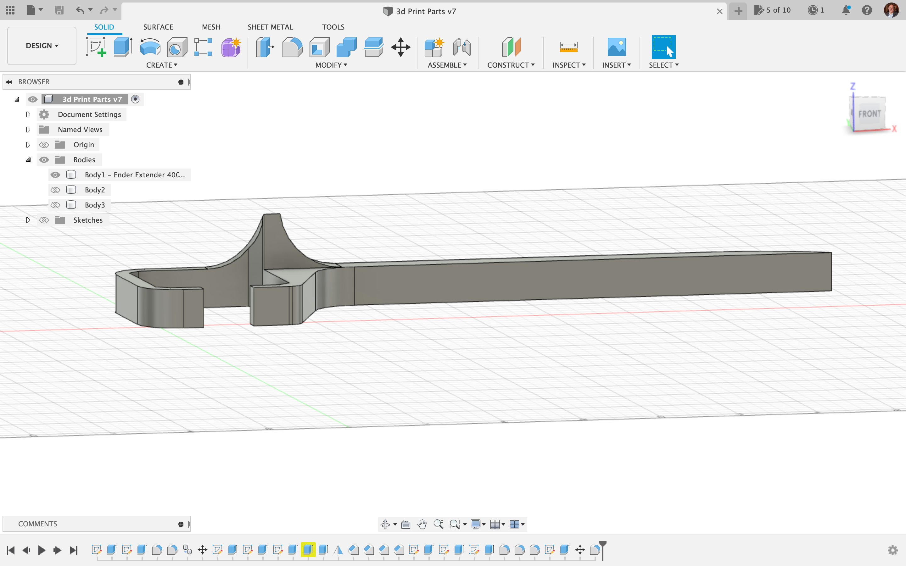 Ender Extender / 400XL Heat Bed Wire Guide (v1.1) by Doug Joseph ...