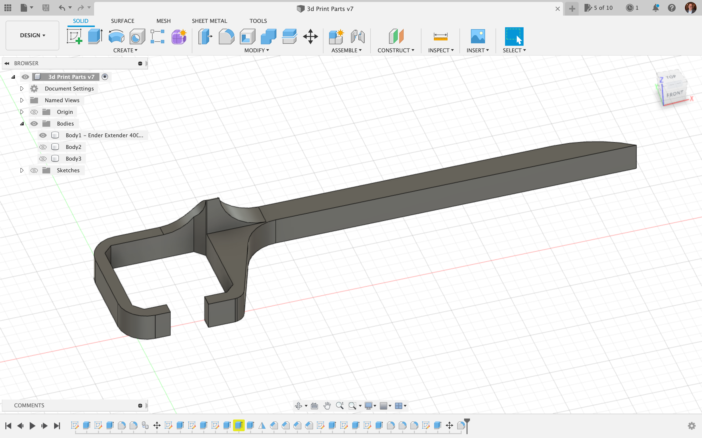 Ender Extender 400xl Heat Bed Wire Guide V1 1 By Doug Joseph
