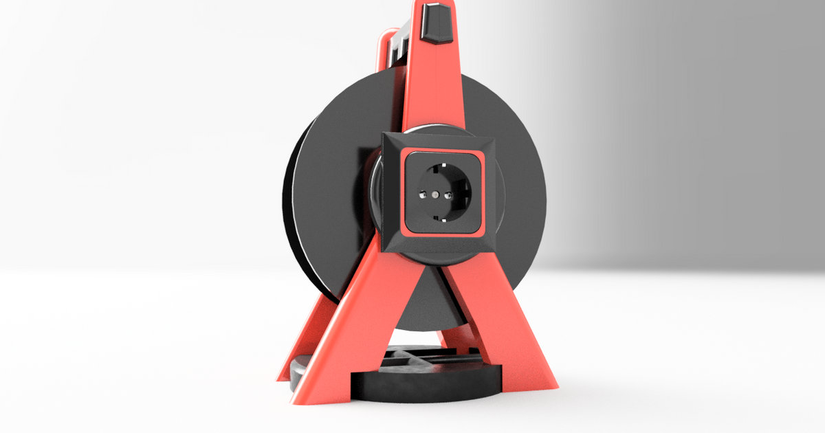 FilamentSpool to Mini Power Cable Rheel by Jo Pa | Download free STL ...