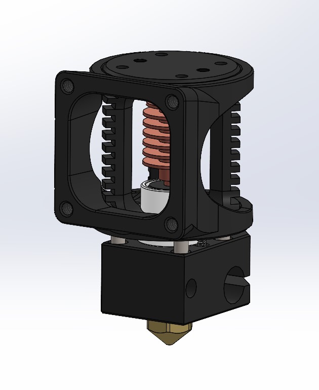 Dragon Hotend 25x25 Fan Mount by Henry | Download free STL model ...