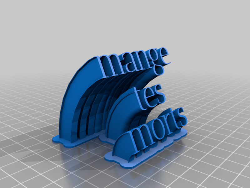mange-line name plate (text) by Fujin Raijin | Download free STL model ...