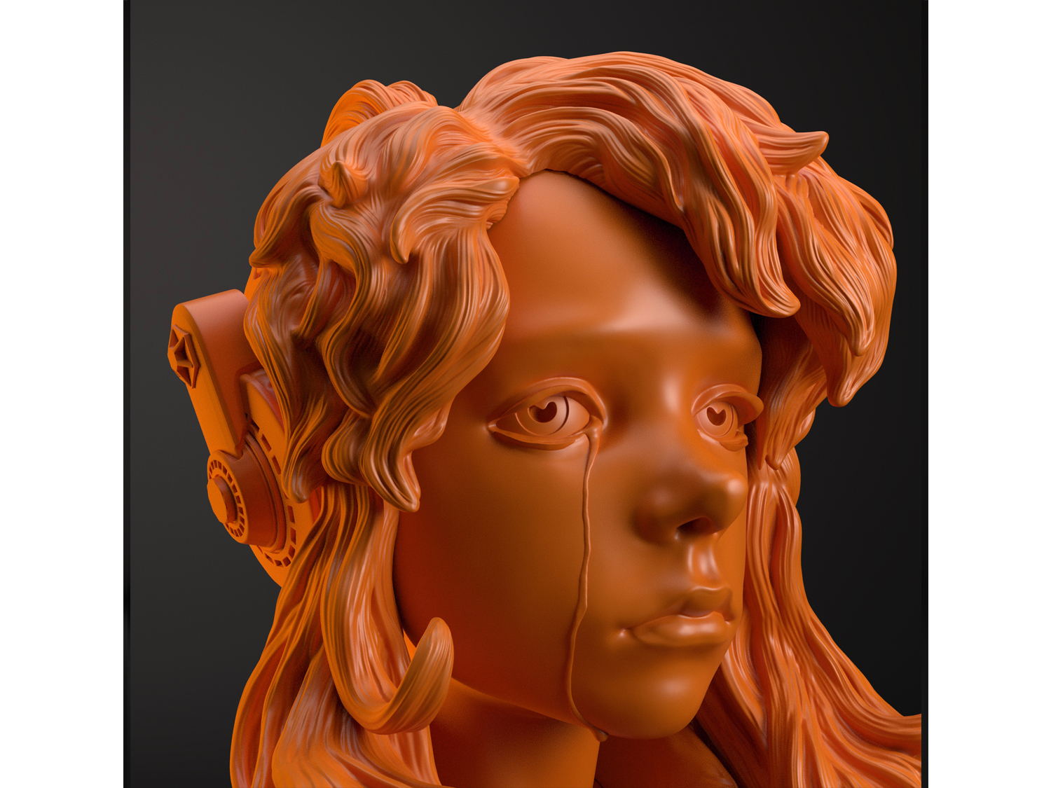 crying girl by Balthamus | Download free STL model | Printables.com