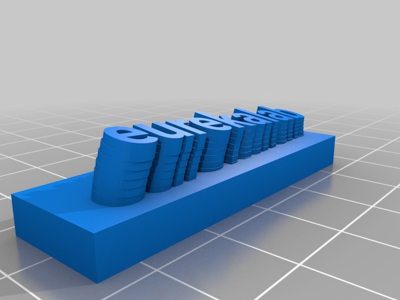 BlocksCAD NamePlate par schmidjon | Téléchargez gratuitement un modèle ...