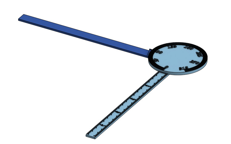 Protractor Ruler by David S | Download free STL model | Printables.com