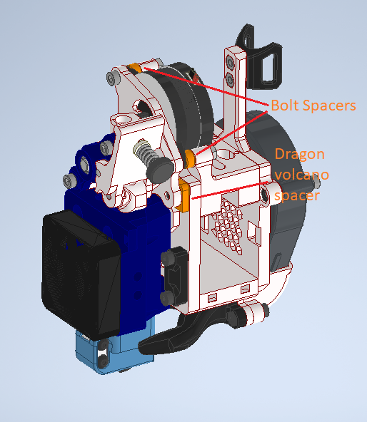 VZBot Toolhead Dragon Hotend Mount von InstinctDesignStudio ...
