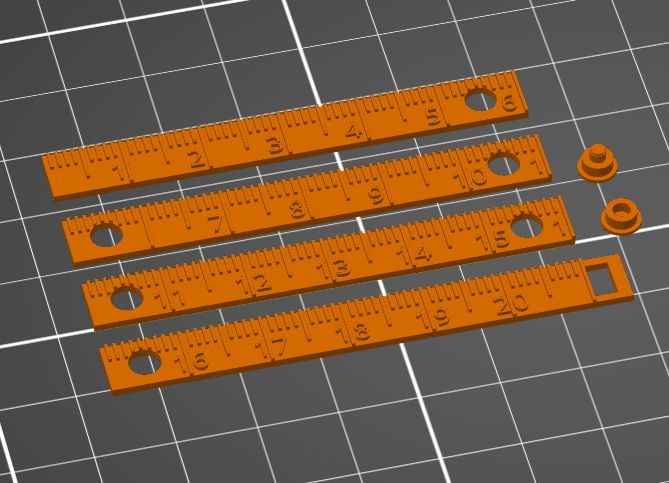 Folding ruler / Regla plegable by J. Angel Menéndez | Download free STL ...