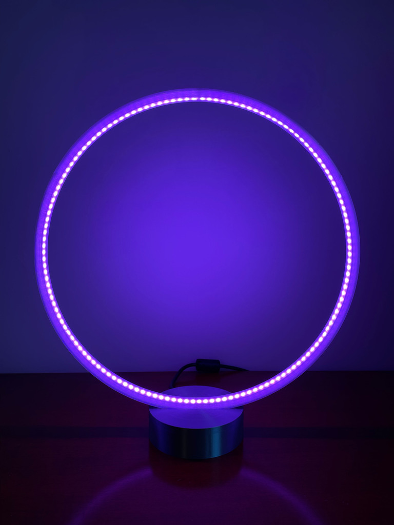 LED RGB DESIGNER CIRCLE RING HALO LIGHT LAMP - App & Music Controlled ...