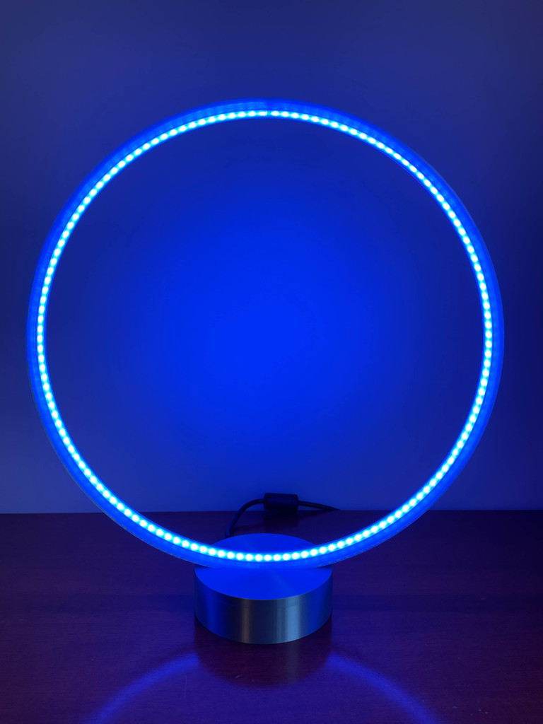 LED RGB DESIGNER CIRCLE RING HALO LIGHT LAMP - App & Music Controlled ...