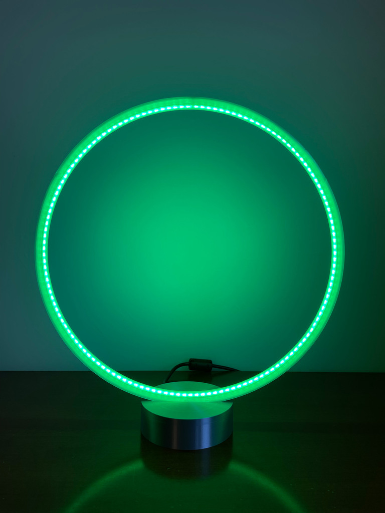 LED RGB DESIGNER CIRCLE RING HALO LIGHT LAMP - App & Music Controlled ...