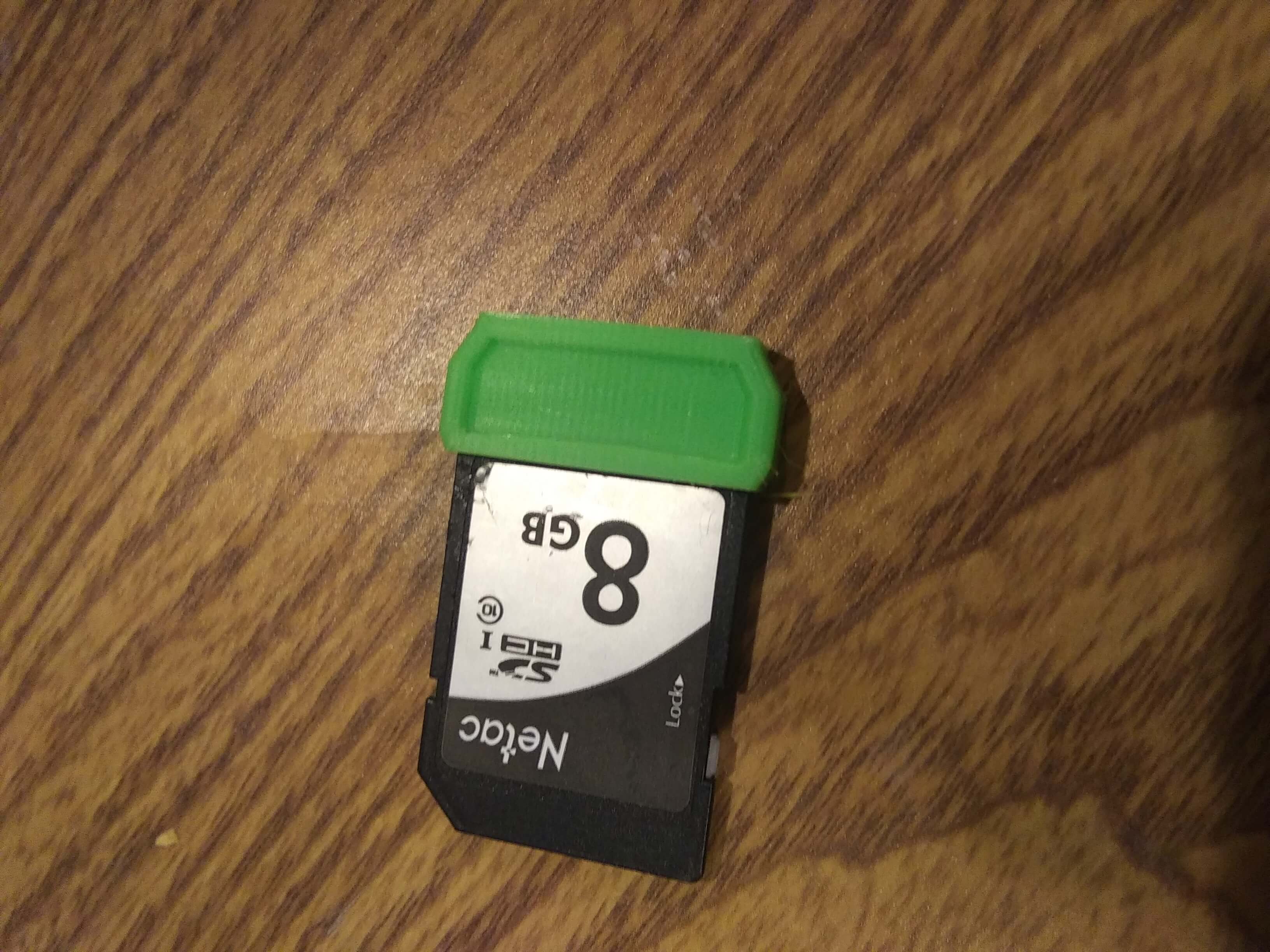 SD Card Grip Shorter (fits in spring loaded sd slot) by Robo_Kong ...