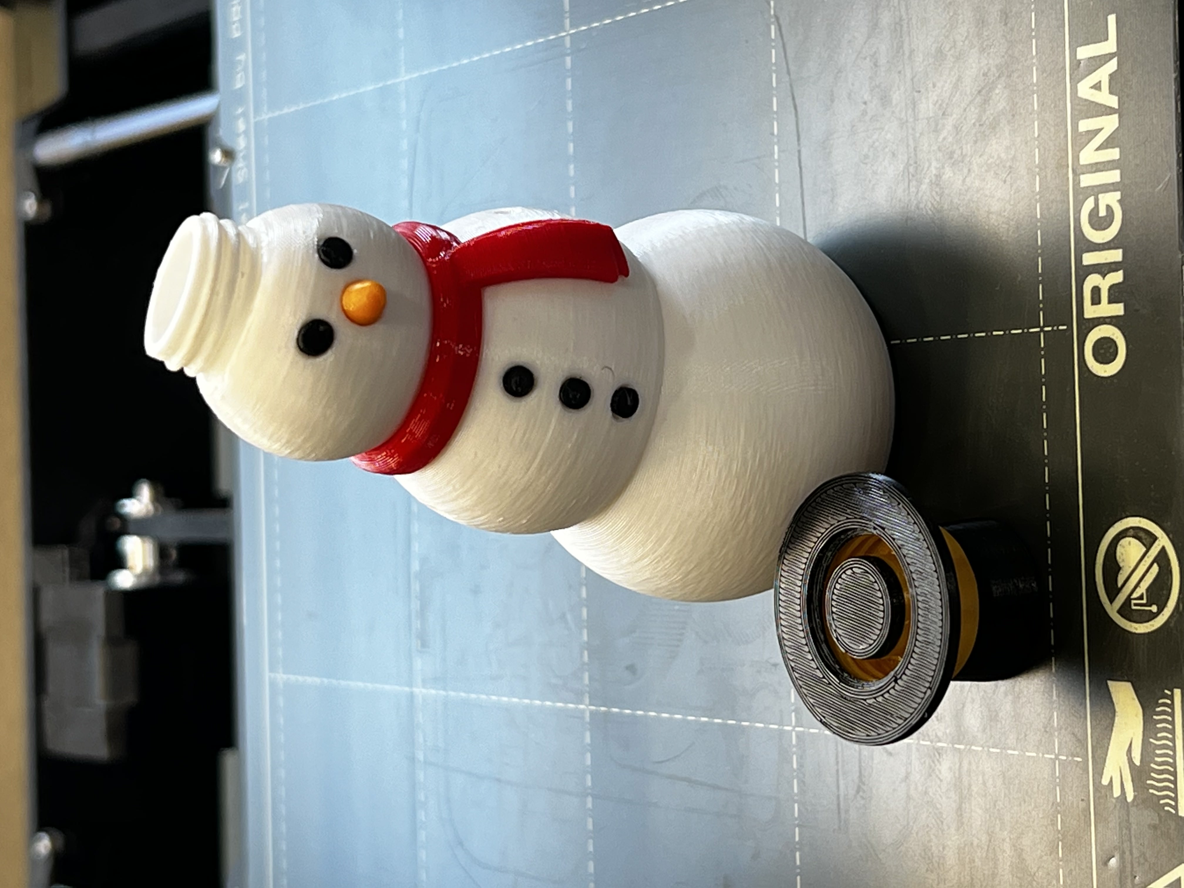Articulated Snowman Fidget Screw-on Hat by kang159 | Download free STL ...