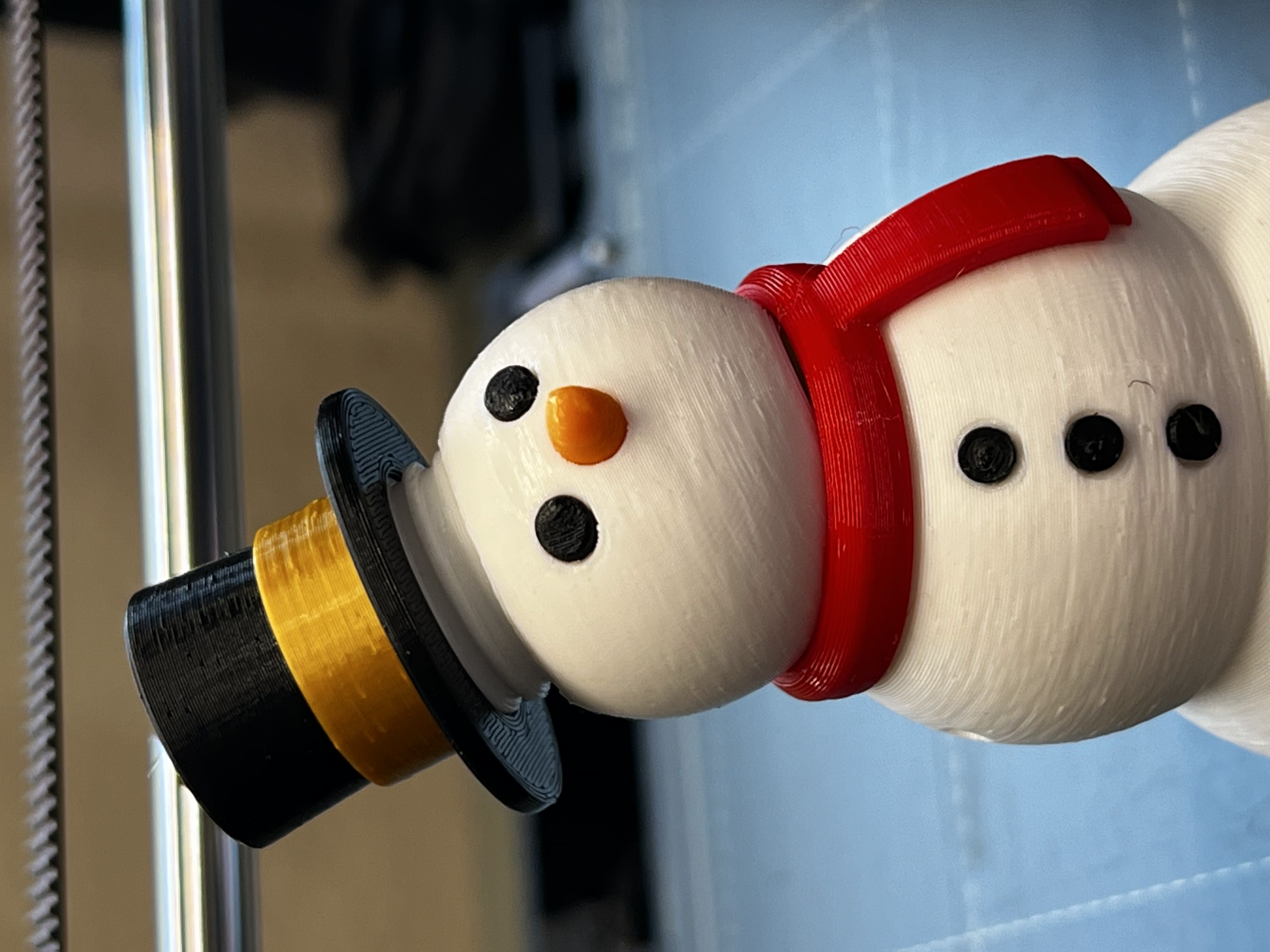 Articulated Snowman Fidget Screw-on Hat by kang159 | Download free STL ...