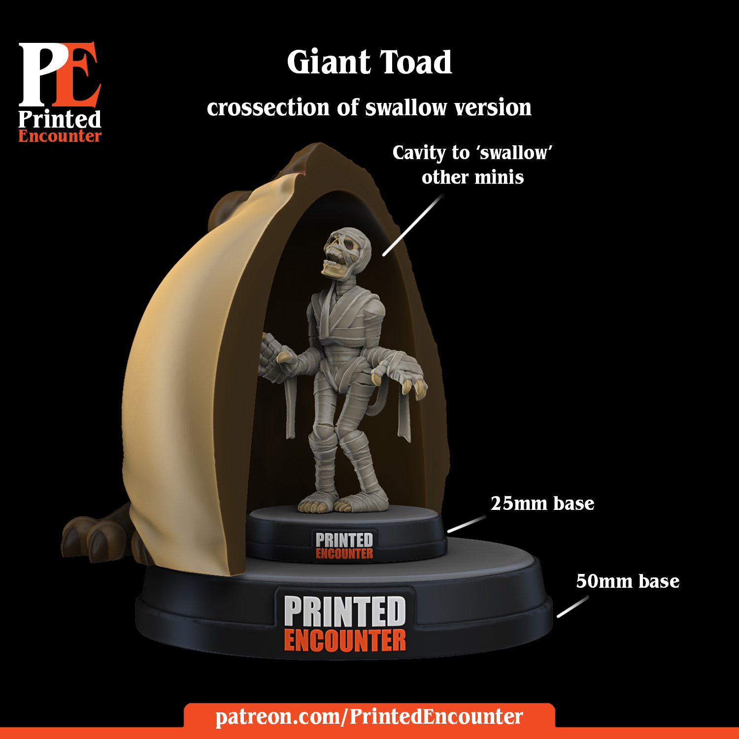 Giant Toad by Printed Encounter | Download free STL model | Printables.com