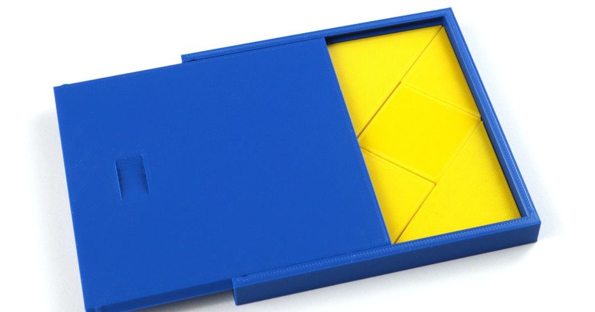 Pythagoras Puzzle with Slider Box by Pentoma | Download free STL model ...
