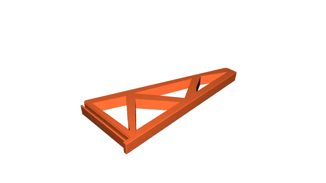 Flat Christmas tree leg with triangle holes by Tom | Download free STL ...