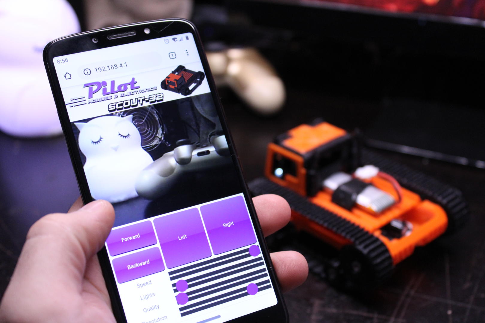 Scout32 ESP32 WiFi FPV Camera Rover by Ross Peters | Download free STL ...