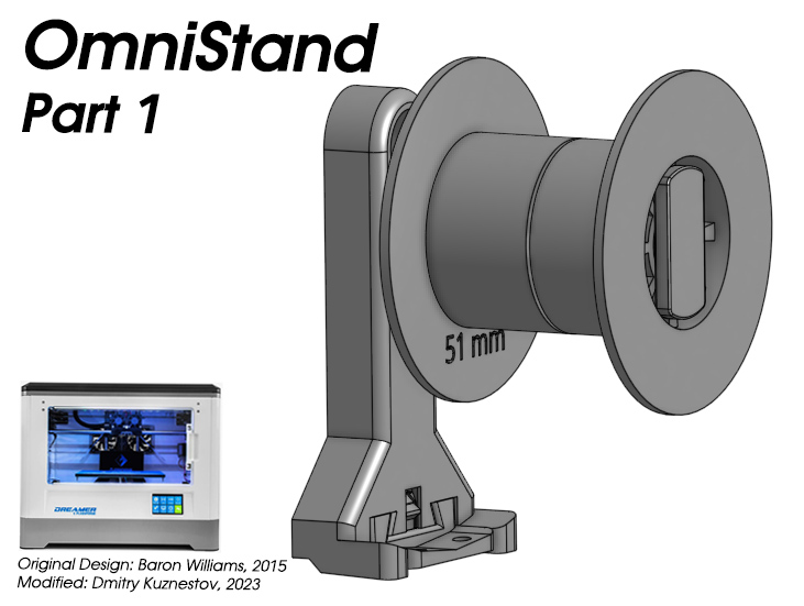 FlashForge Dreamer: OmniStand Stands and Locks. Part 1 of 2. by DmK ...