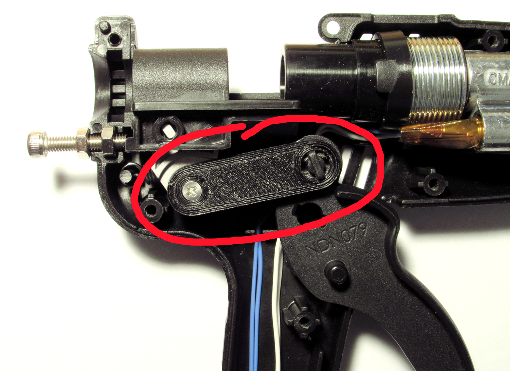 Tec 305-12 hotmelt glue gun trigger link by DmK | Download free STL ...