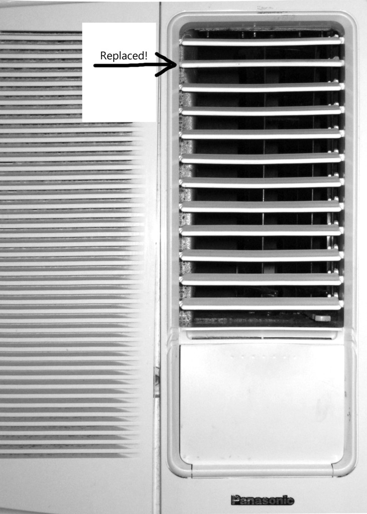 Panasonic CW-C60YU or CW-80YU Air Conditioner grille slat by DmK ...