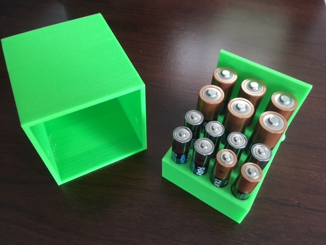 Small Battery Organizer Holder by nightfox90 | Download free STL model ...