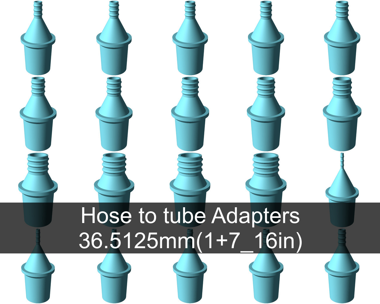 Vacuum hose to tubing adapters for all common sizes by Max | Download ...