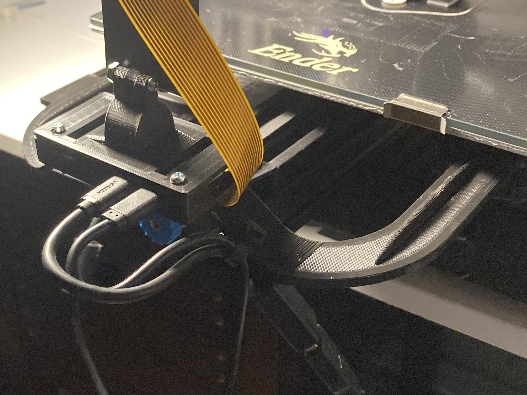 Ender 3 v2 Bed handle with Raspberry Pi Zero 2 W Mount/Camera Mount by ...