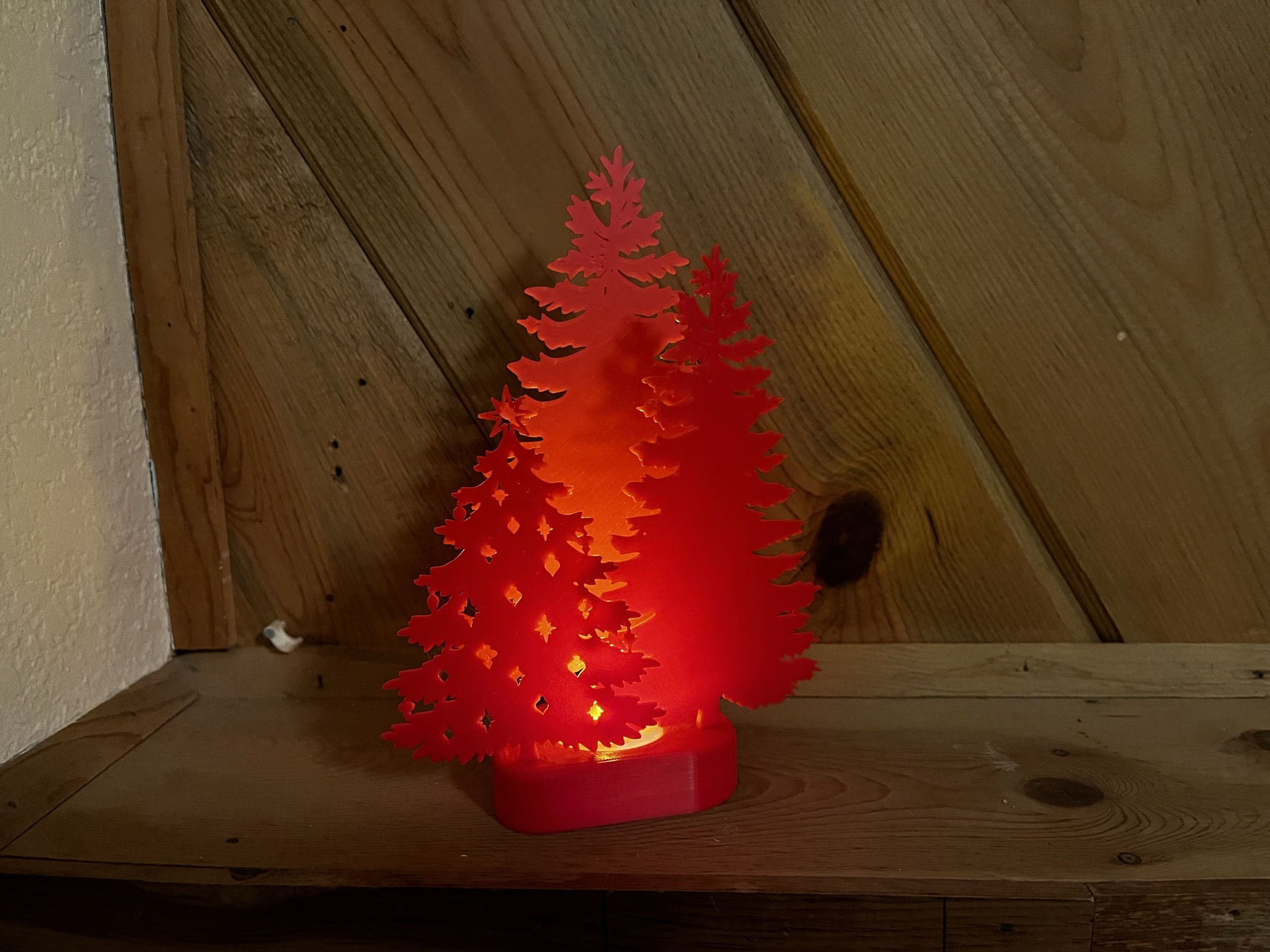 Three Trees Christmas LED Candle by FatalMeltdwn | Download free STL ...