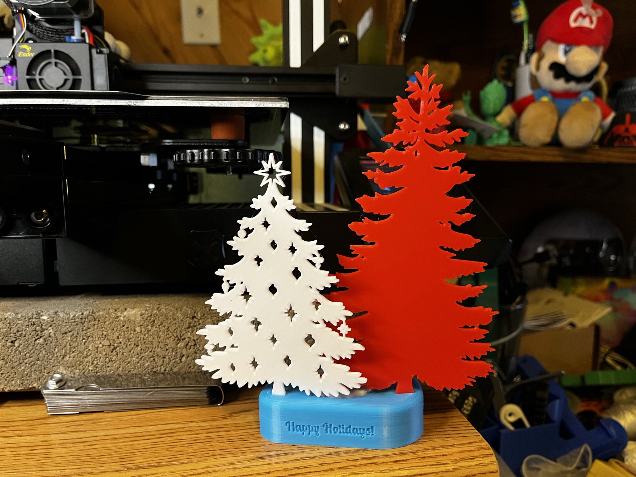 Three Trees Christmas LED Candle by FatalMeltdwn | Download free STL ...