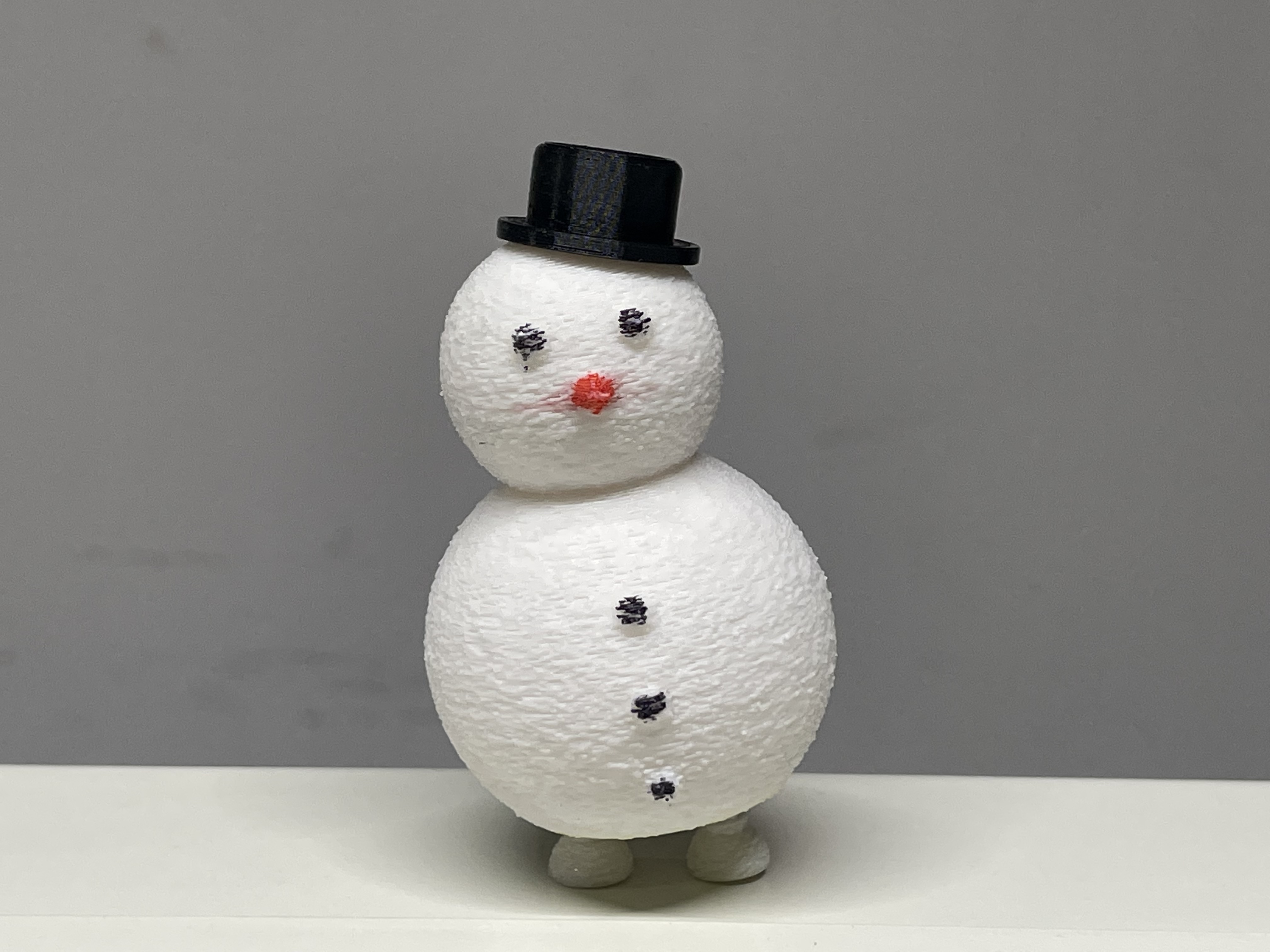 Snowman with print in place feet by CalebTimoteo | Download free STL ...