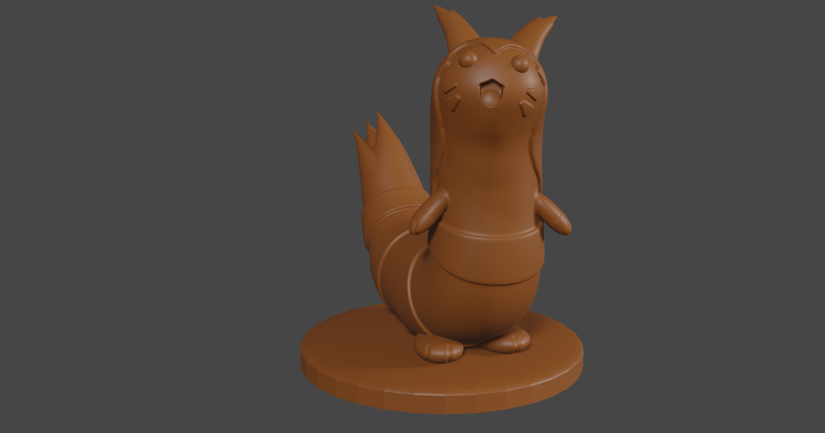 Pokemon inspired, Furret, Tabletop DnD miniature by ...
