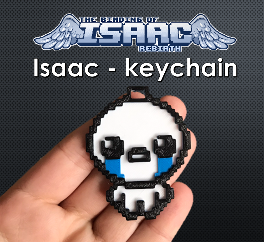Isaac keychain - Character from The binding of Isaac by Wiki Fišer ...