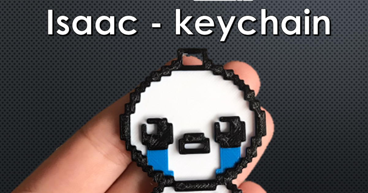Isaac keychain - Character from The binding of Isaac by Wiki Fišer ...