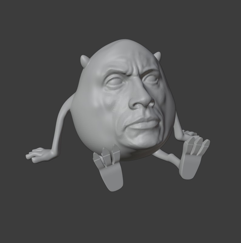 Mike Rockowski (The Rock + Mike Wazowski) - Support Free by ThinAir3D ...