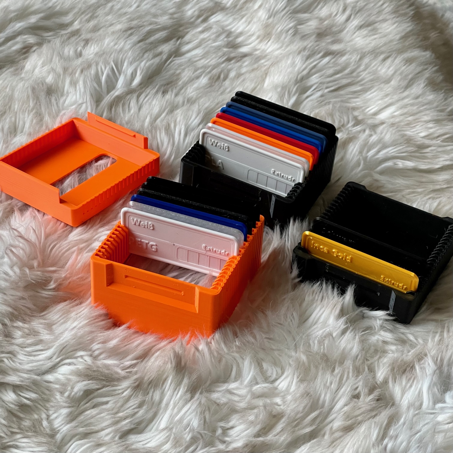 Stackable Filament Swatches Box - Customizable by vmLOGIC | Download ...