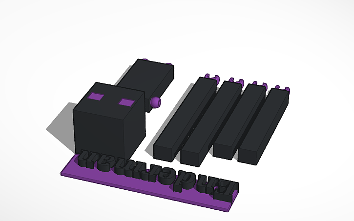 Poseable Enderman por Poisonberries | Descargar modelo STL gratuito | Printables.com